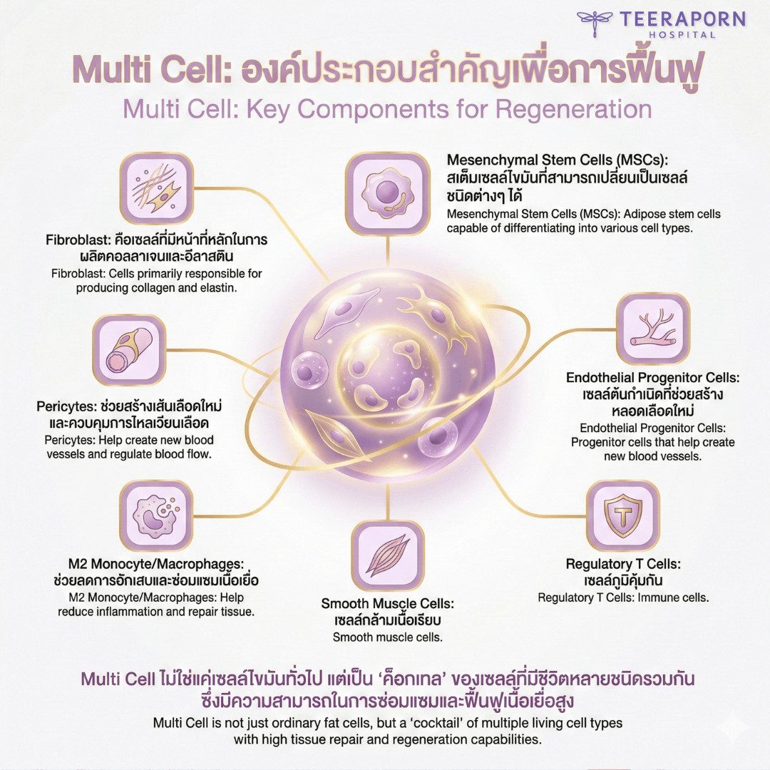 Multi Cell คืออะไร หมอชลธิศจะอธิบายให้ฟังแบบง่ายๆ - รพ.ธีรพร